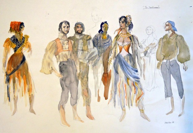 Costume designs by Peter Rice, Robert LaVine, and others | Graphic Arts