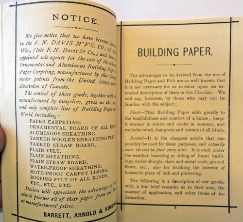 Building Paper | Graphic Arts