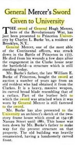 Do You Have General Mercer’s Sword? | Graphic Arts