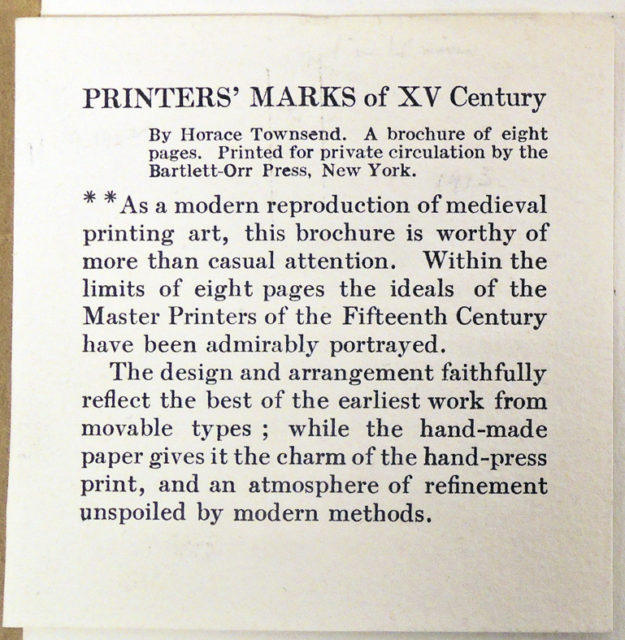 Printers’ Marks on Eighth Avenue | Graphic Arts