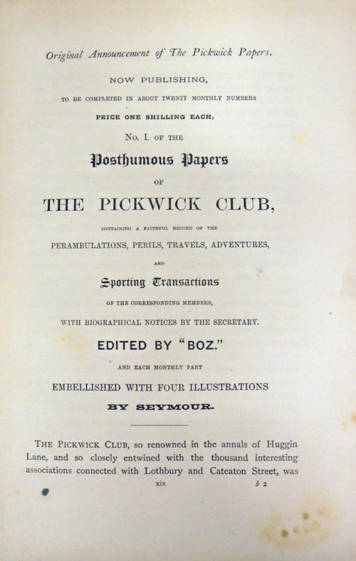 Pickwick Papers Iconography | Graphic Arts