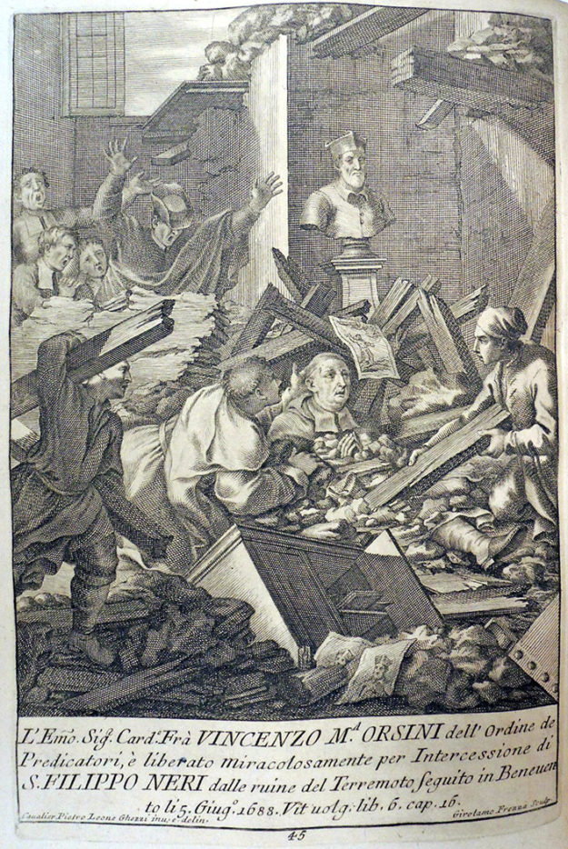 The rescue of Cardinal Vincenzo Maria Orsini, future Pope Benedict XIII ...