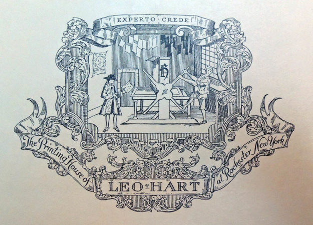 The Printing House of Leo Hart | Graphic Arts