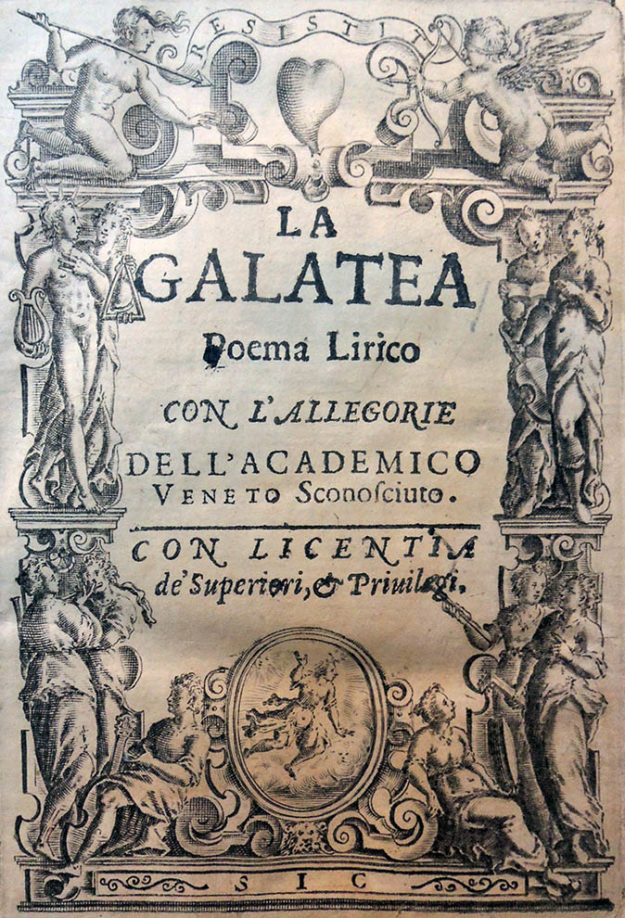 La Galatea poema lirico, ca. 1625 | Graphic Arts