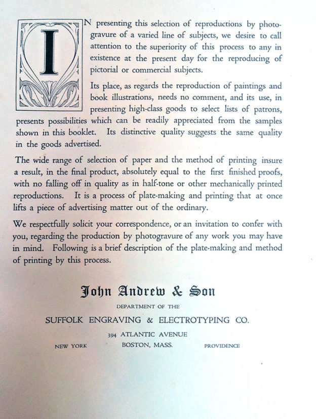 The Suffolk Engraving & Electrotyping Company | Graphic Arts