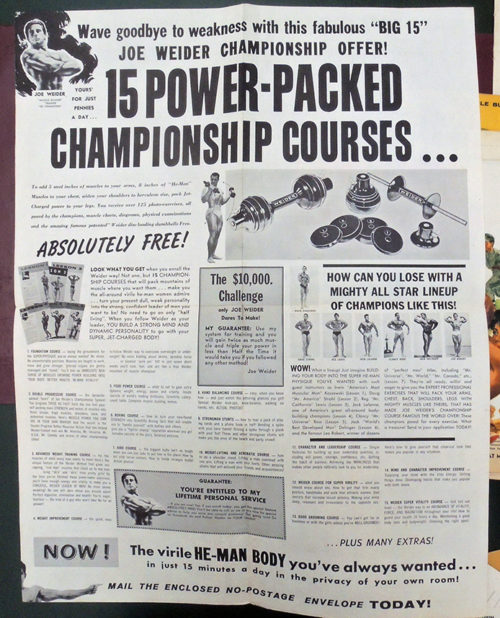 Joe Weider’s Mr. America Muscle Building Course | Graphic Arts
