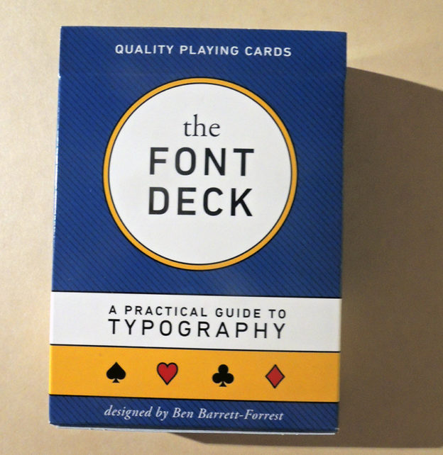 Typography playing cards | Graphic Arts