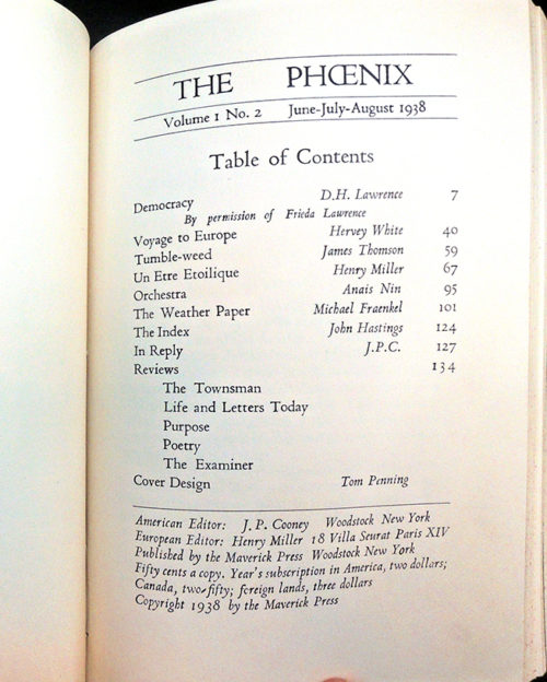 Anaïs Nin’s first American Publisher | Graphic Arts